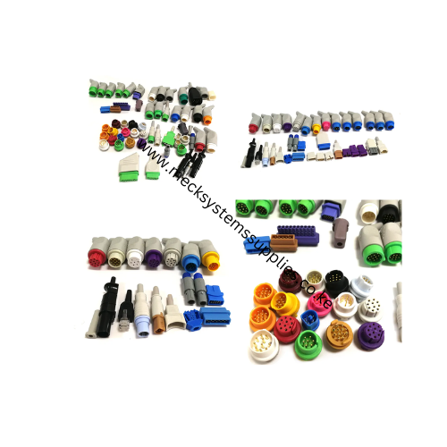 medical Male female injection connector SpO2 ECG EKG IBP cable ...